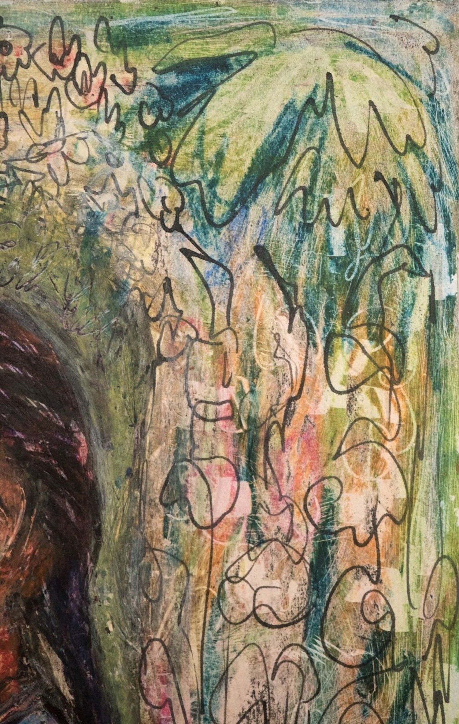 Mario Parial Original Painting young Girl With - Etsy