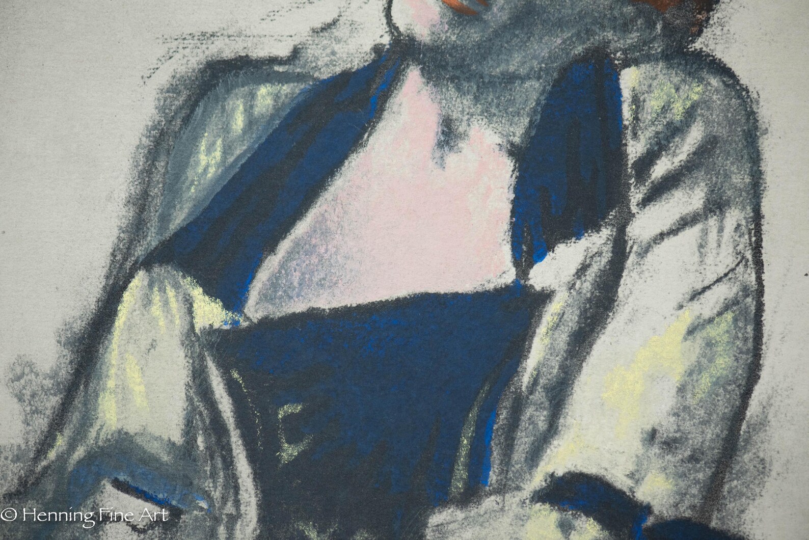 Stunning Vintage Edgar Degas Lithograph Female Portrait the Singer ...