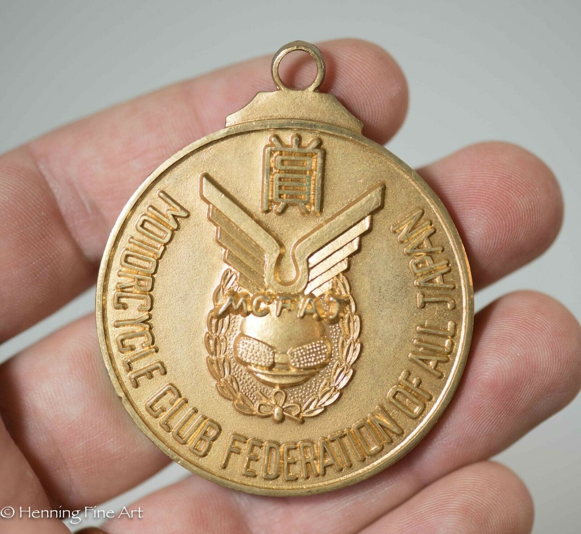 RARE Vintage Motorcycle Gold Medal Motorcycle Club Federation | Etsy