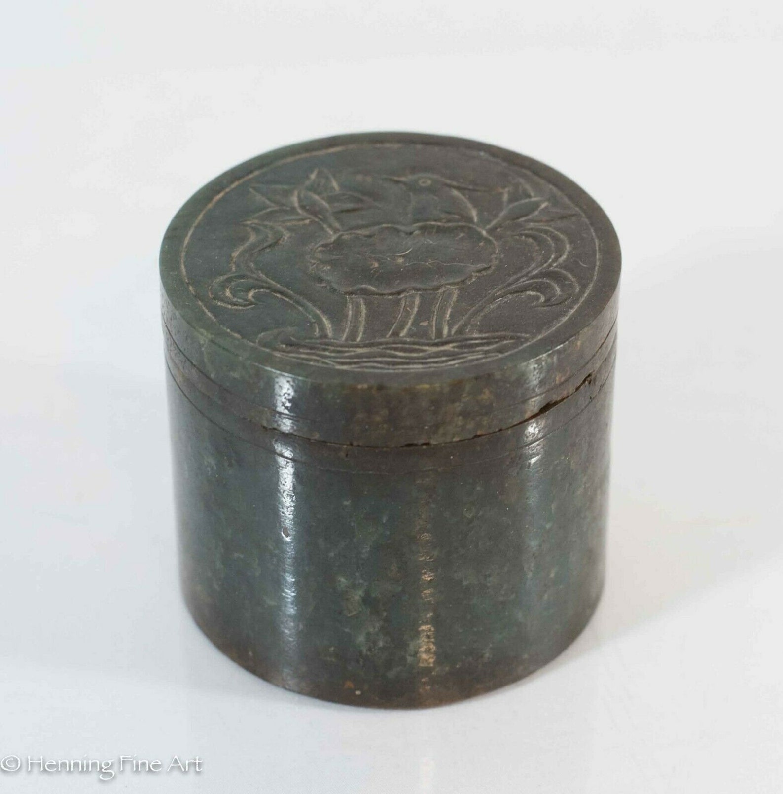 Beautiful Vintage / Antique Chinese Soapstone Lidded Container - Etsy