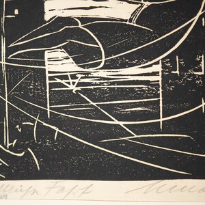 Beautiful Antique German Expressionist Woodcut From Franz Beck ...