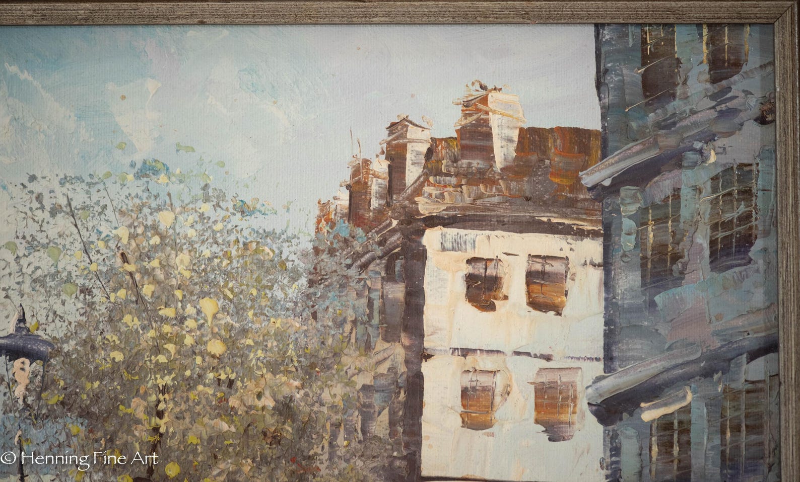 Beautiful Vintage Impressionist French Cityscape Street Scene Signed ...