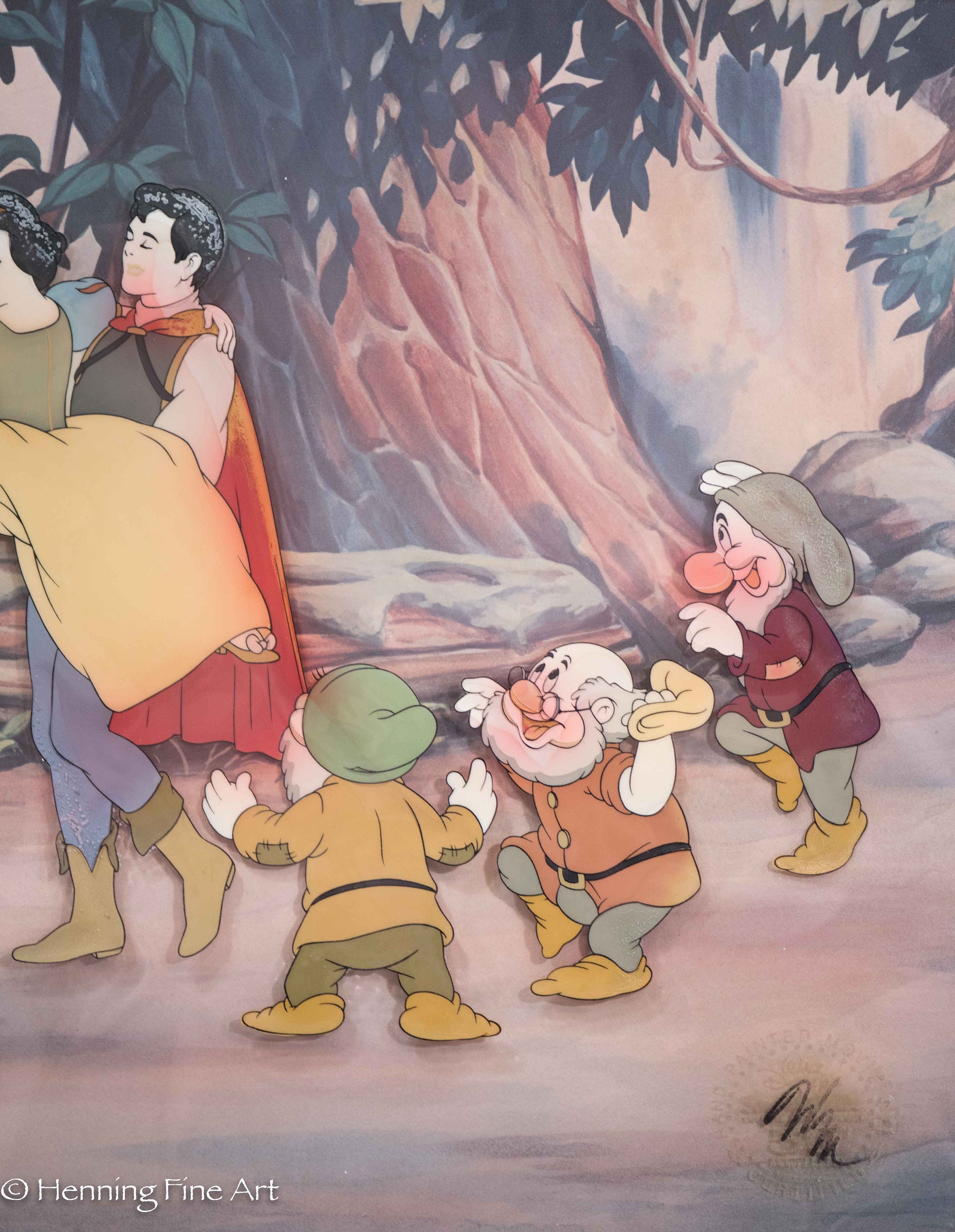 Walt Disney Production 1987 Animation Cel Snow White and the - Etsy