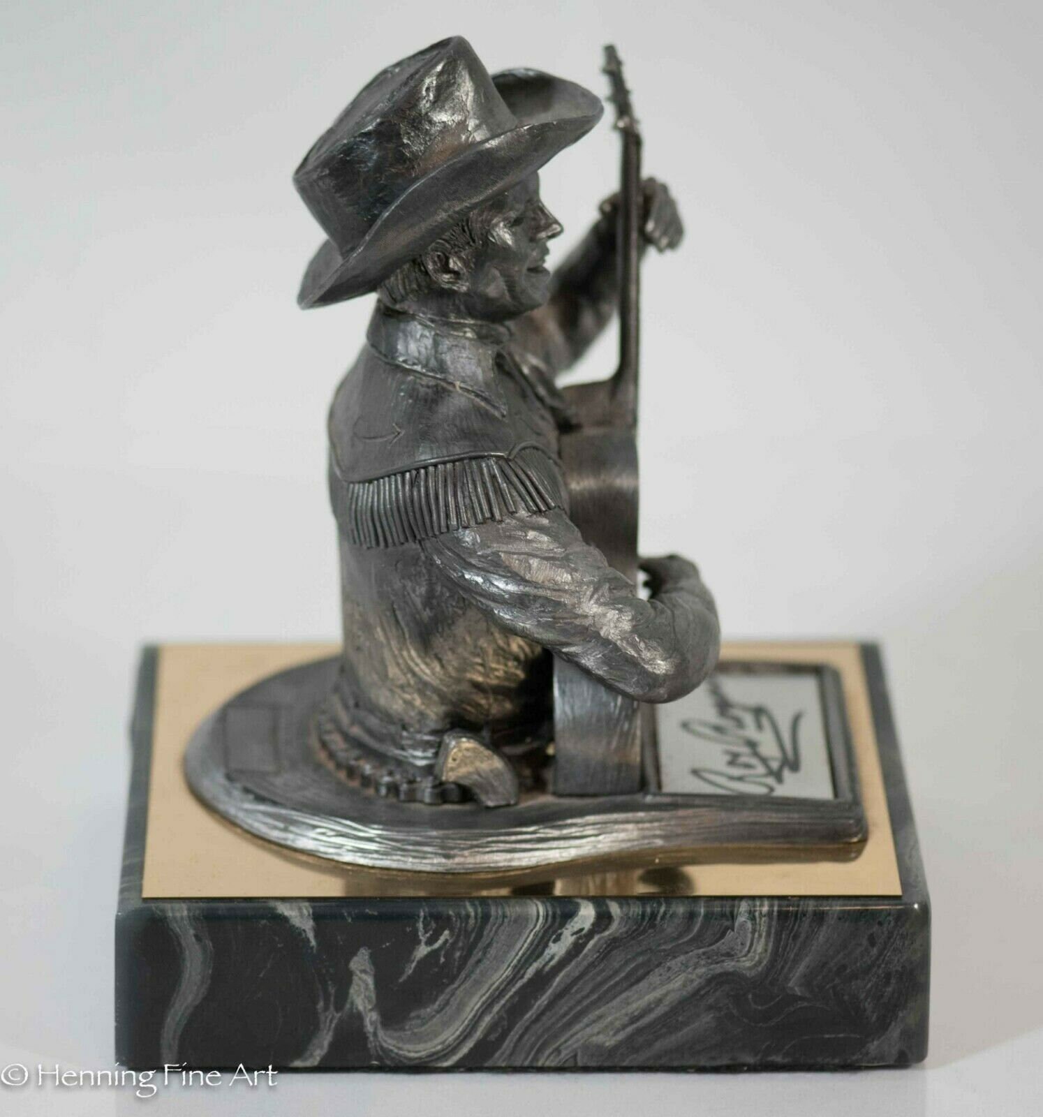 Michael Ricker Pewter Sculpture Figure of Roy Rodgers Signed & Limited ...