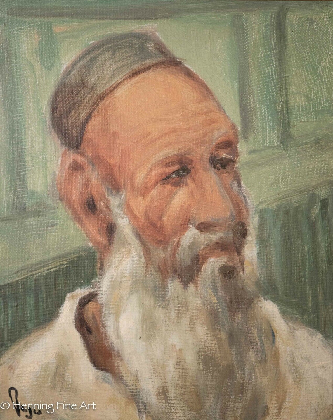 Orientalist / Jewish Oil Painting on Canvas Male Portrait - Etsy