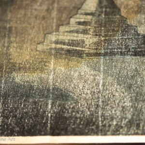 Beautiful Takahsi Hirokai Shotei Japanese Woodblock Moon Over - Etsy