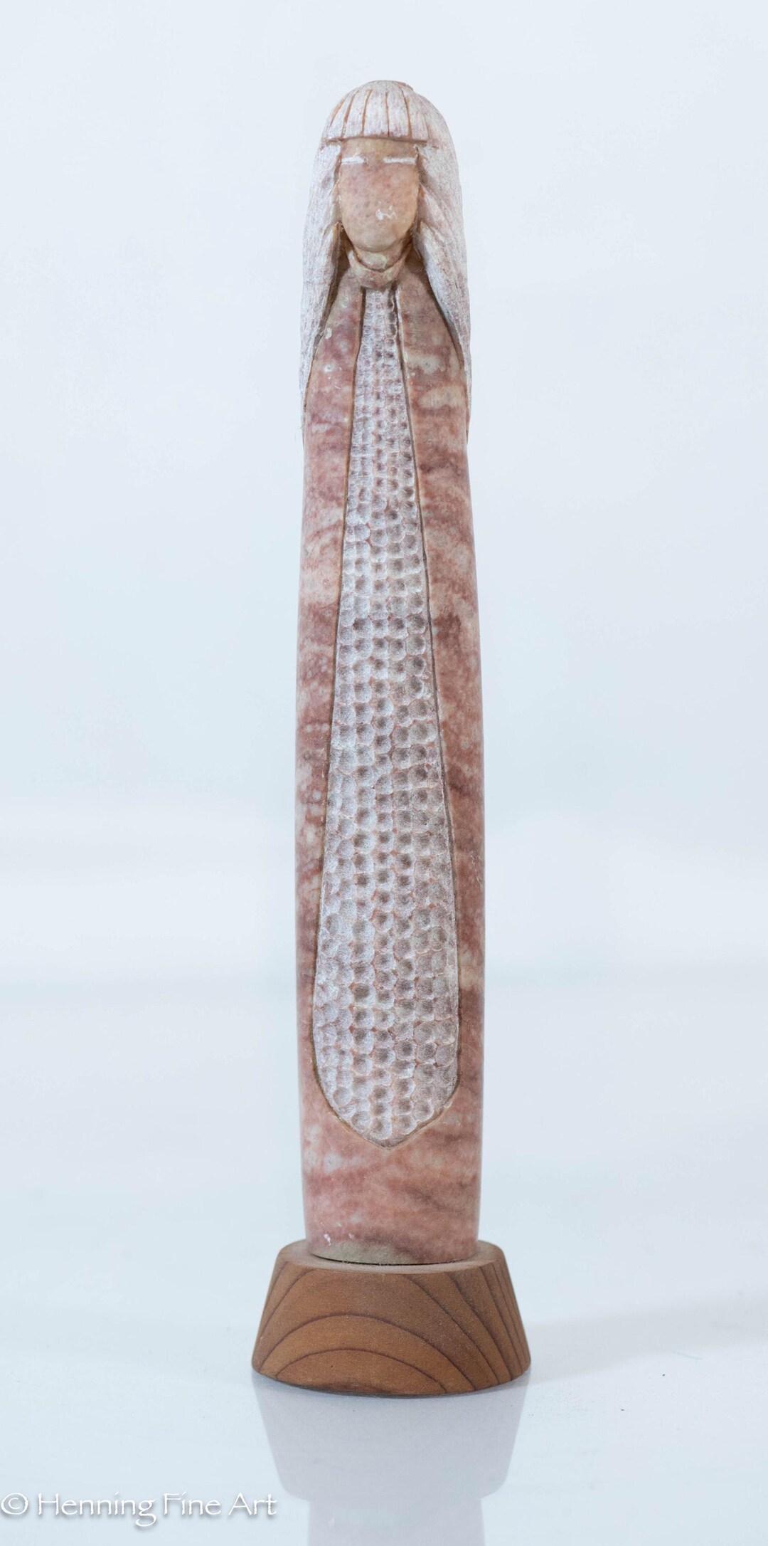 Beautiful Pueblo Indian Carving of Figural Corn Sculpture by Marvin ...