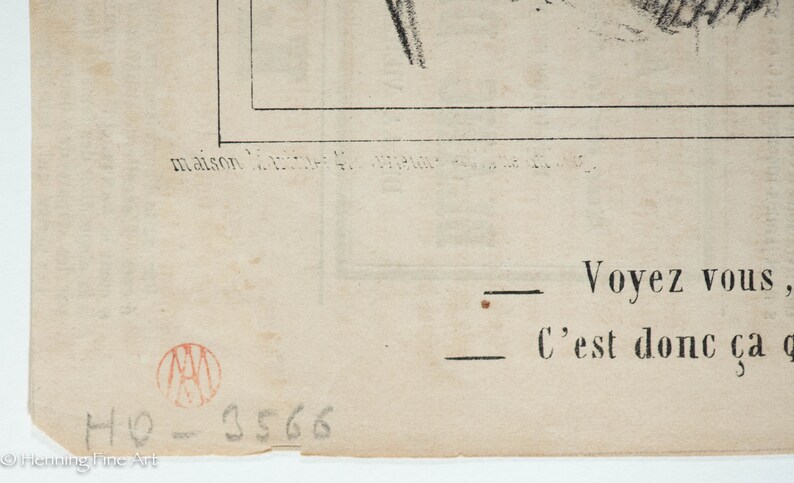 Beautiful Antique Honore Daumier Lithograph Collection Stamped - Etsy