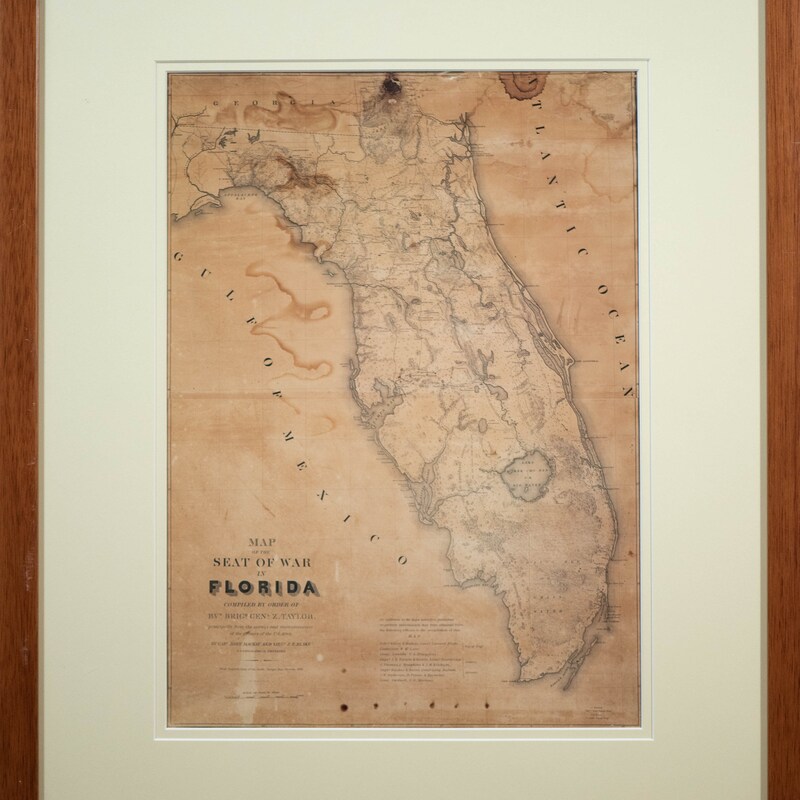 Old Florida Map - Etsy