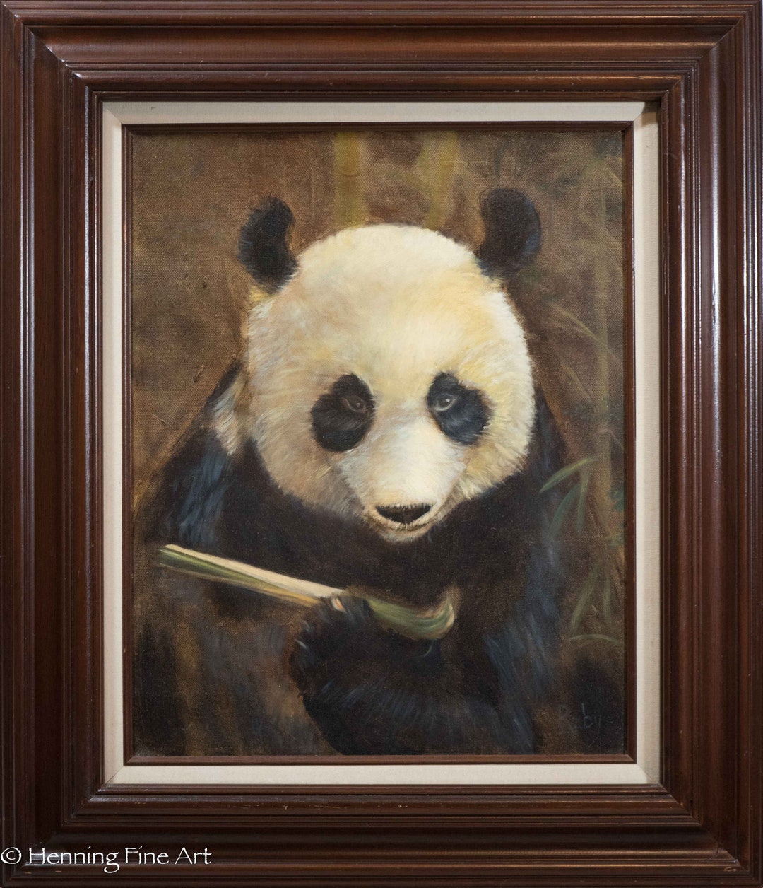 Beautiful Oil Painting of Ling Ling Giant Chinese Panda by Dorothy Raby ...