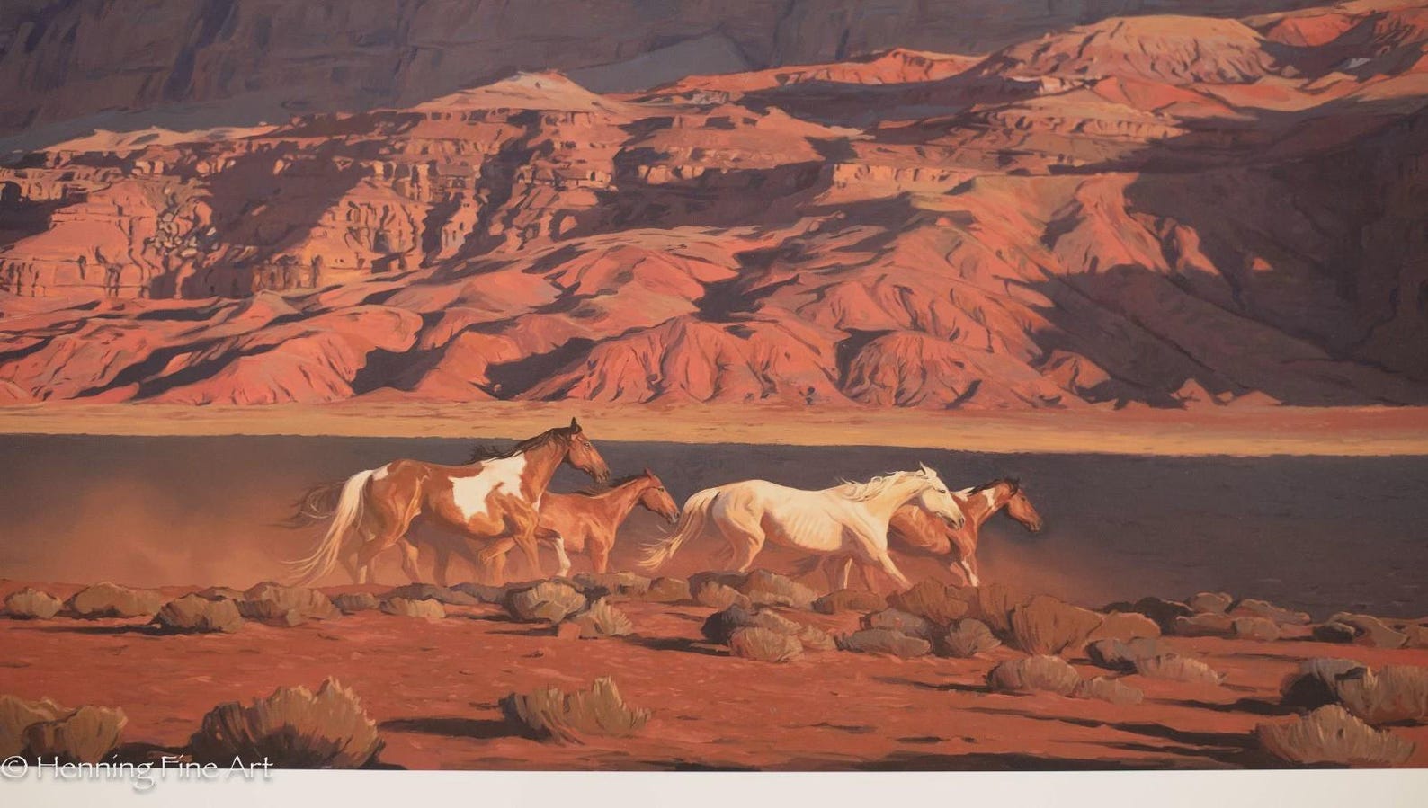 Rare Mark Maggiori Heartbeats Horses Western Landscape Signed Print ...