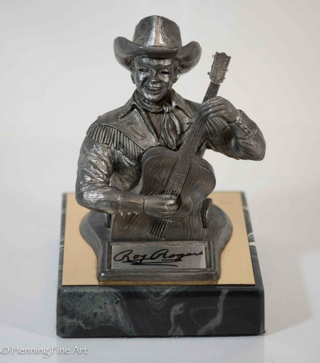 Michael Ricker Pewter Sculpture Figure of Roy Rodgers Signed & Limited ...