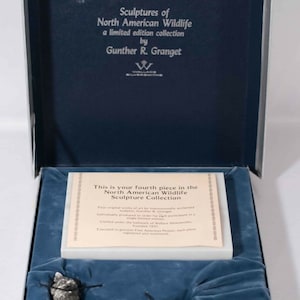 Gunther R. Granget Original Pewter Sculpture of Arctic Fox W/ - Etsy