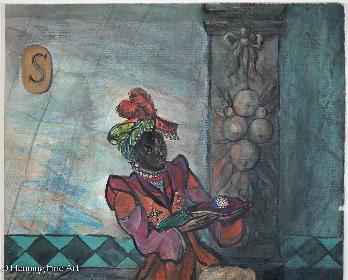 Beautiful Vintage Carl Shaffer Impressionist Painting Orientalist ...