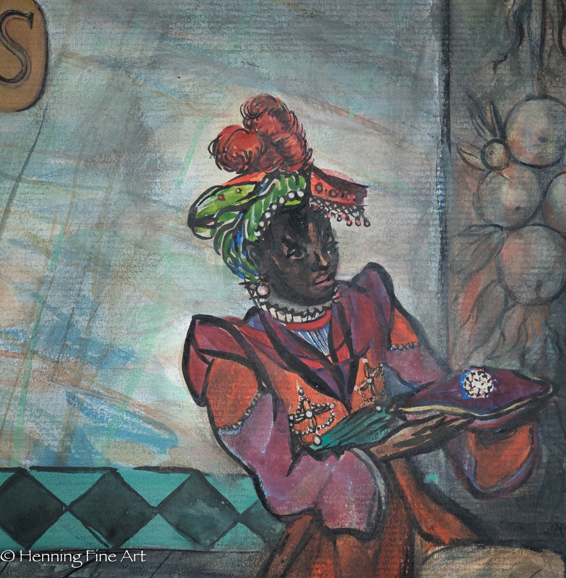 Beautiful Vintage Carl Shaffer Impressionist Painting Orientalist ...