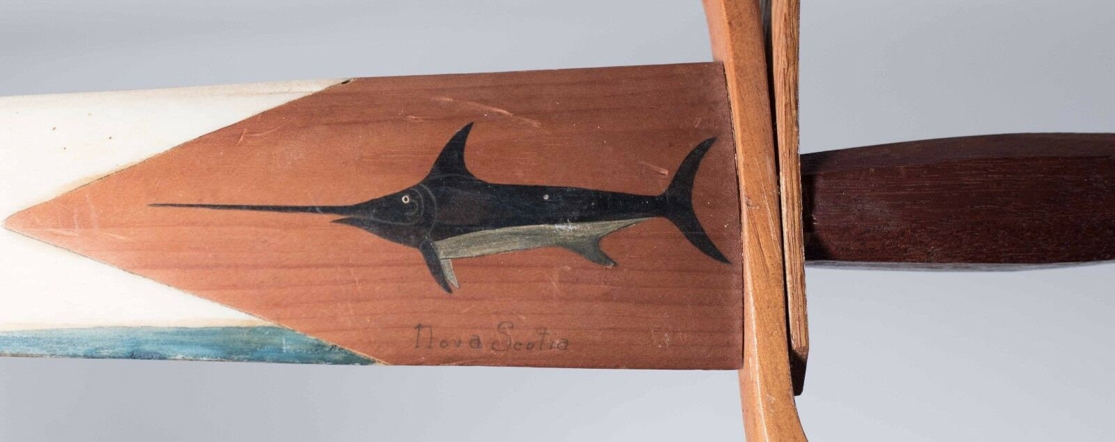 Antique Folk Art Swordfish Bill Sword W/ Hand Paintings From - Etsy