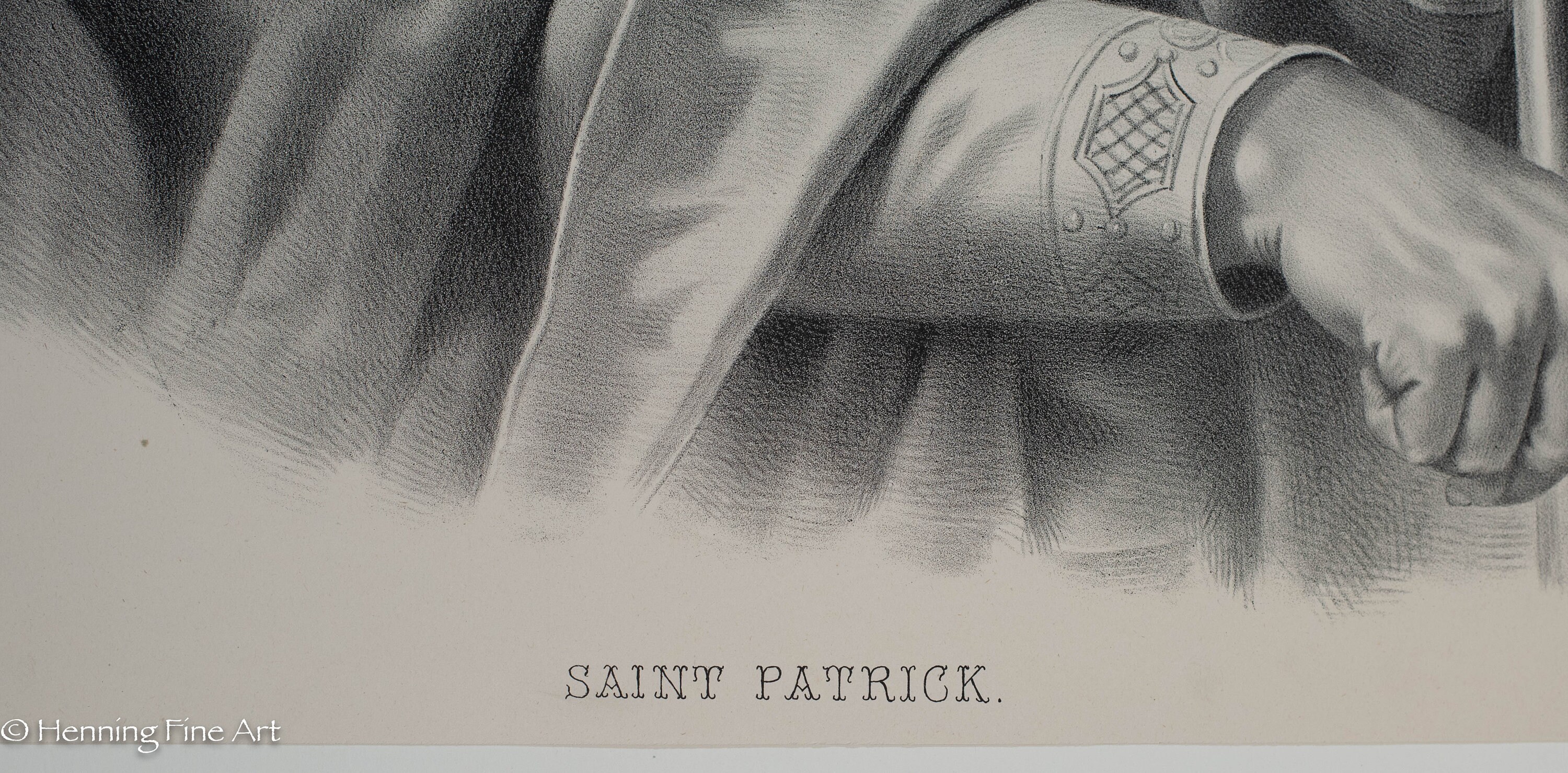 Rare Antique Kurz & Allison Saint Patrick Lithograph 19th Century FINE ...