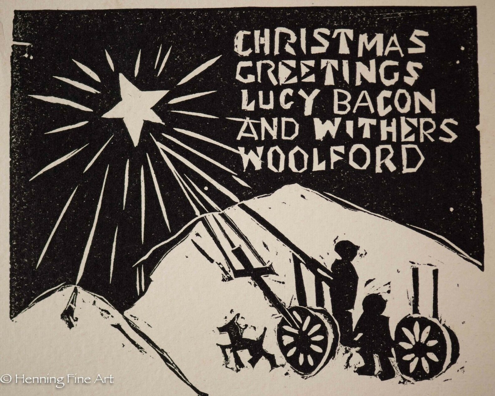 Lucy Bacon Santa Fe Christmas Card From Lucy Bacon's - Etsy