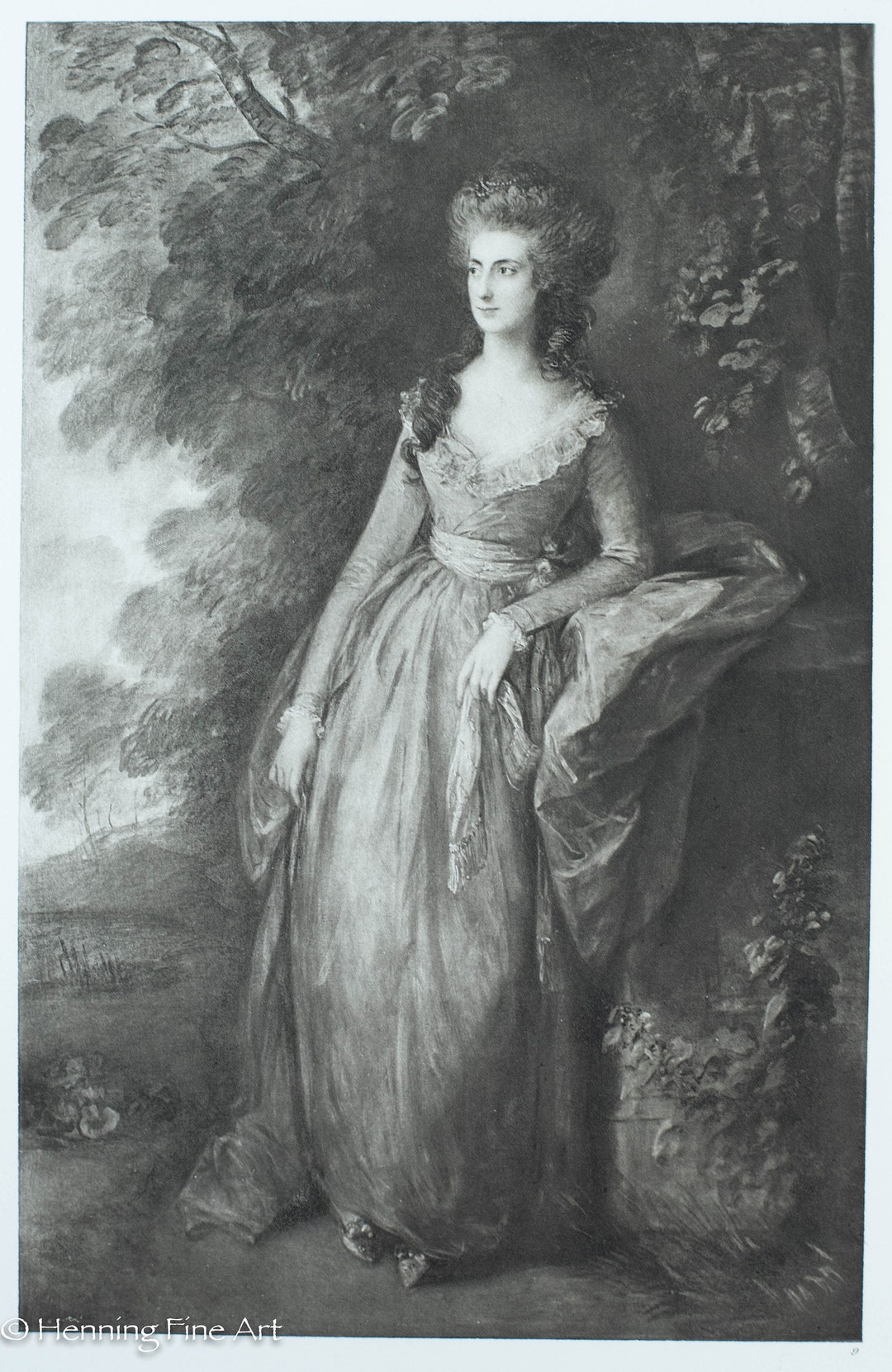 Antique Thomas Gainsborough Photogravure Engraving Portrait Mary ...