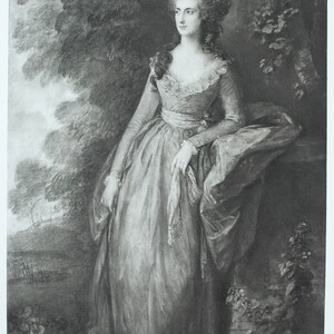 Antique Thomas Gainsborough Photogravure Engraving Portrait Mary ...