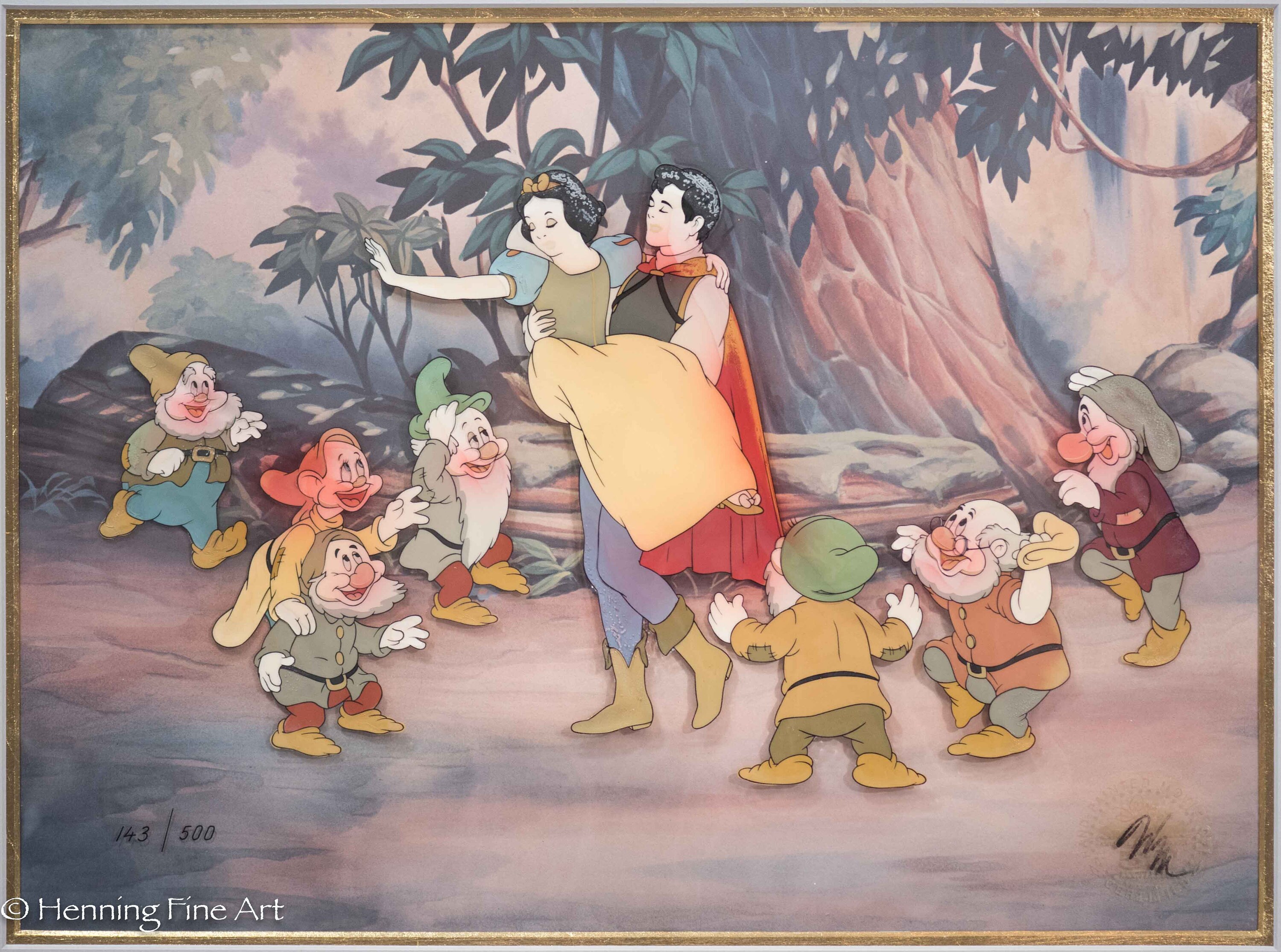 Walt Disney Production 1987 Animation Cel Snow White and the - Etsy