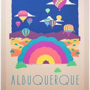 Beautiful Albuquerque Balloon Festival Screen Print 1989 Signed & Rare ...