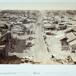 Extremely Rare Antique Albumen Photograph of Historical China, "pekin ...