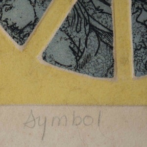 Nancy Nemec Limited Edition Signed Print Embossed Etching Mid Century ...