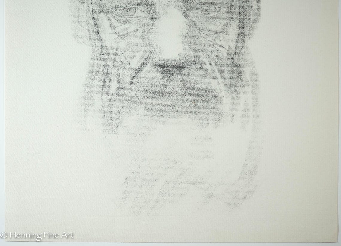 Rare Kathe Kollwitz Original Collotype Lithograph of Dr. Heinrich Braun ...