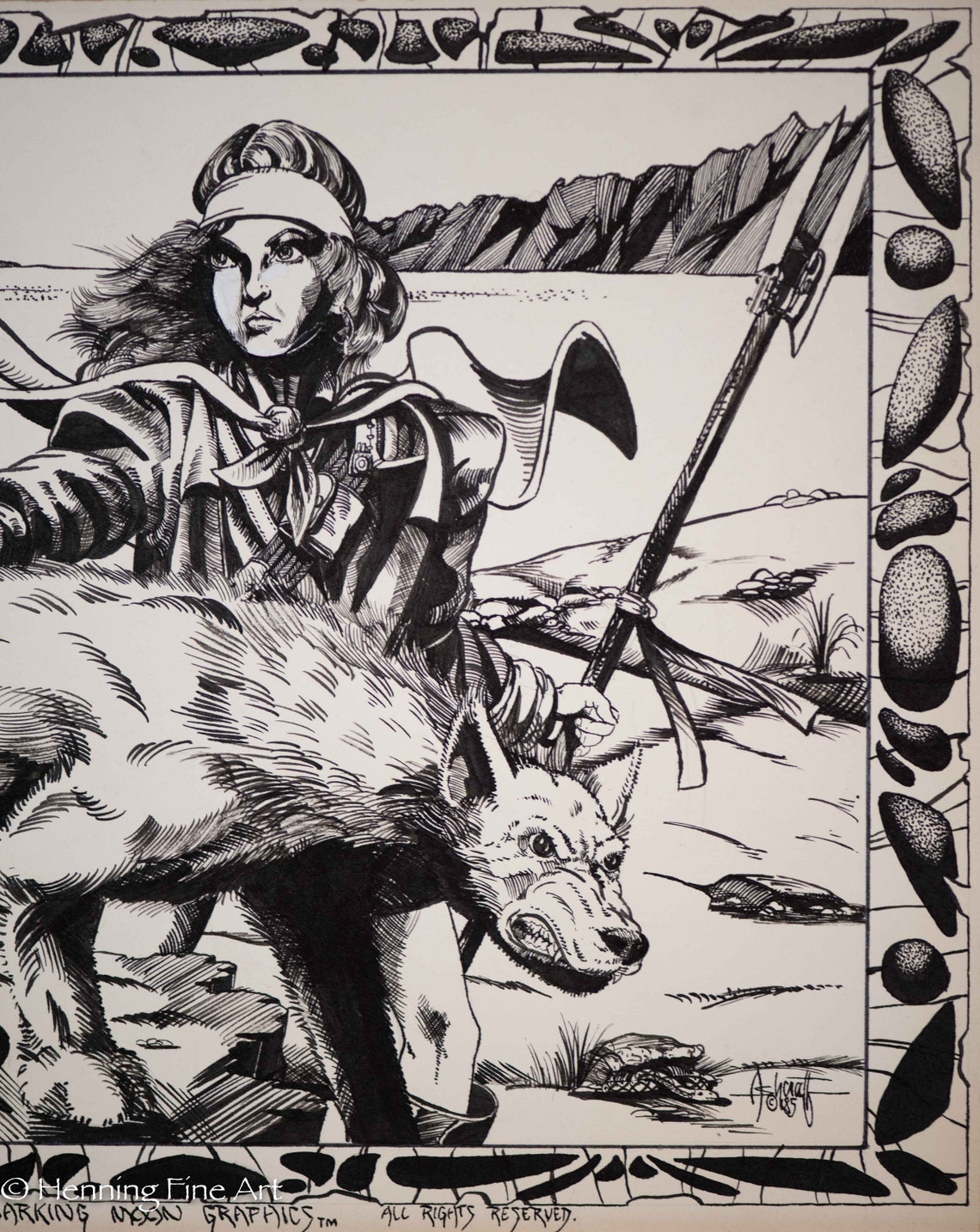 Robert Ashcraft Original Ink Drawing Science Fiction Fantasy - Etsy