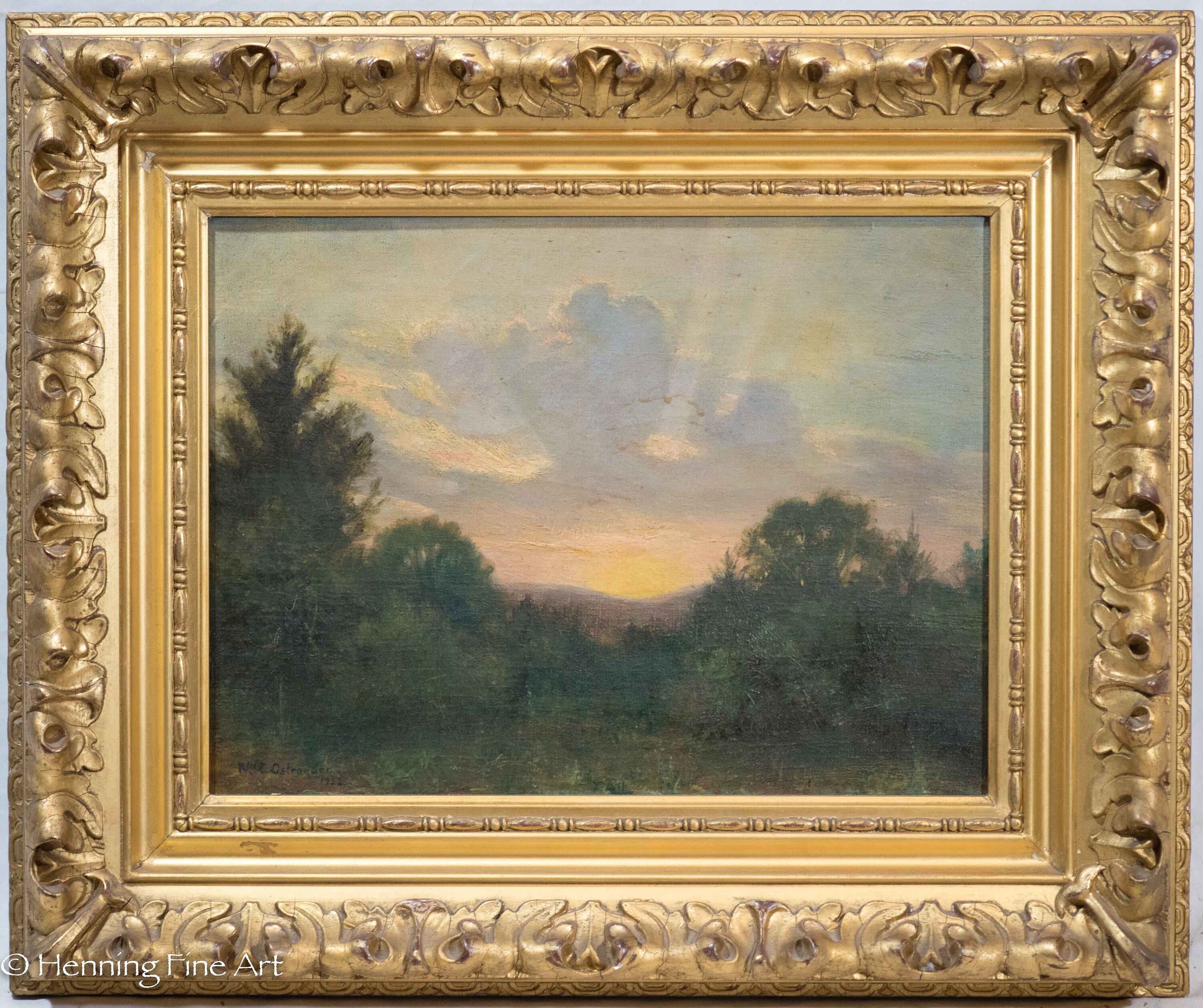 Beautiful William C. Ostrander Oil Painting California Sunrise | Etsy