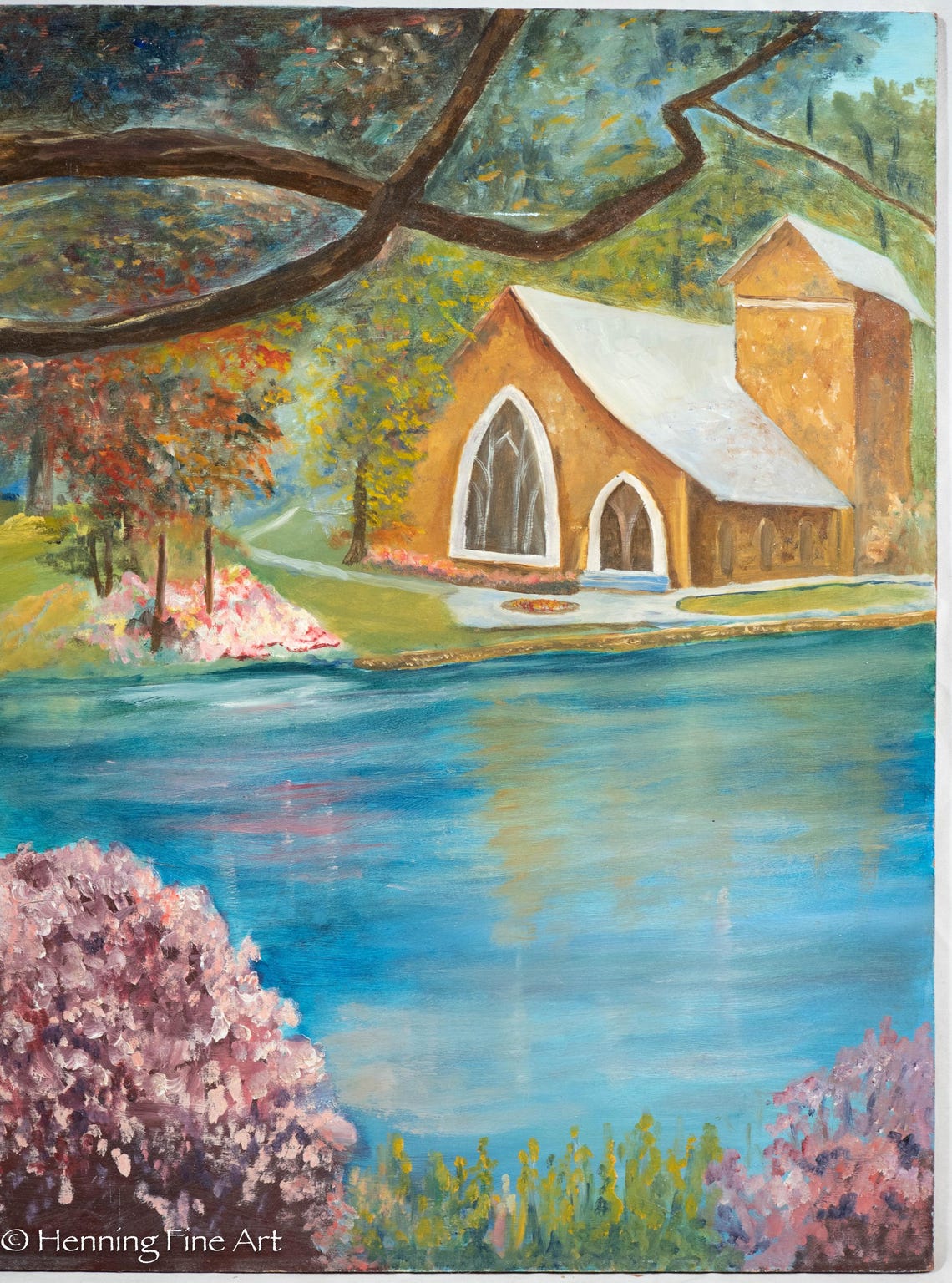 Beautiful Mid Century Oil Painting Ida Cason Callaway Memorial Chapel ...