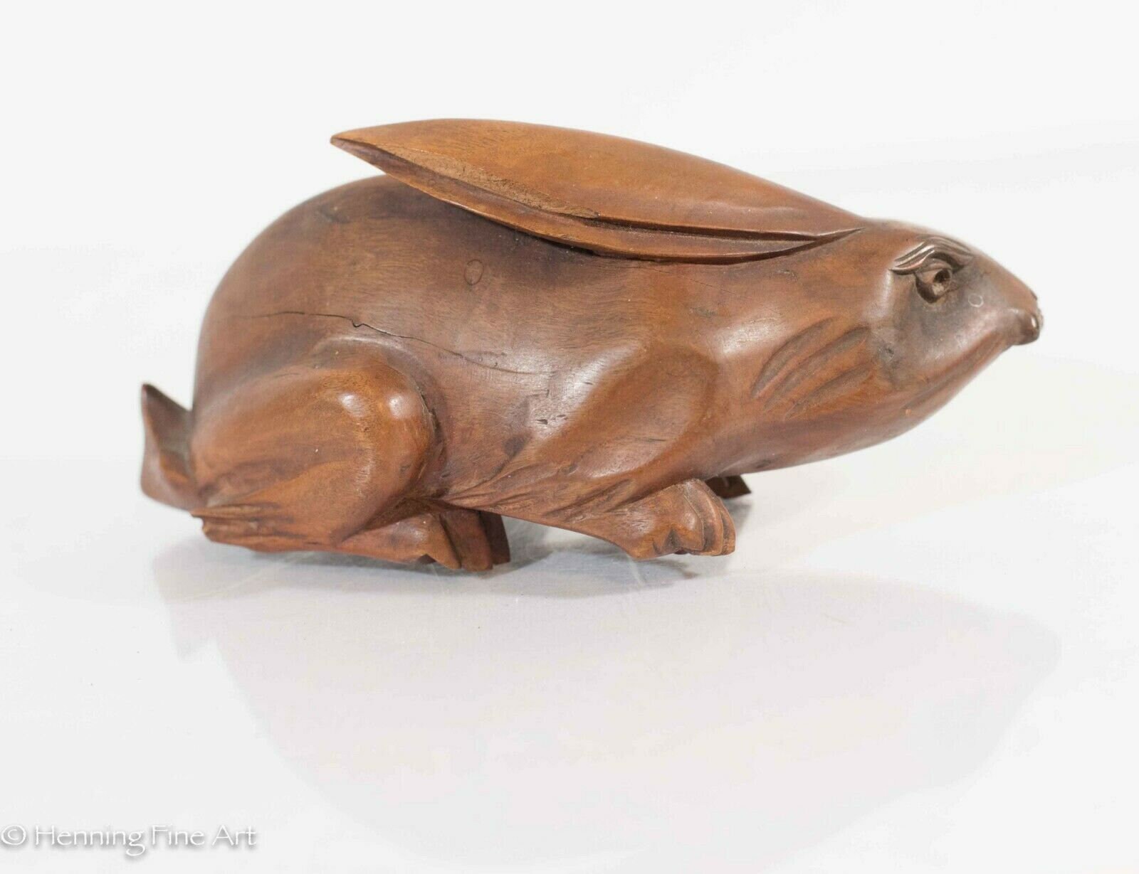 Antique Japanese Hare Carving Large Wood Rabbit W/ Glass Eye - Etsy