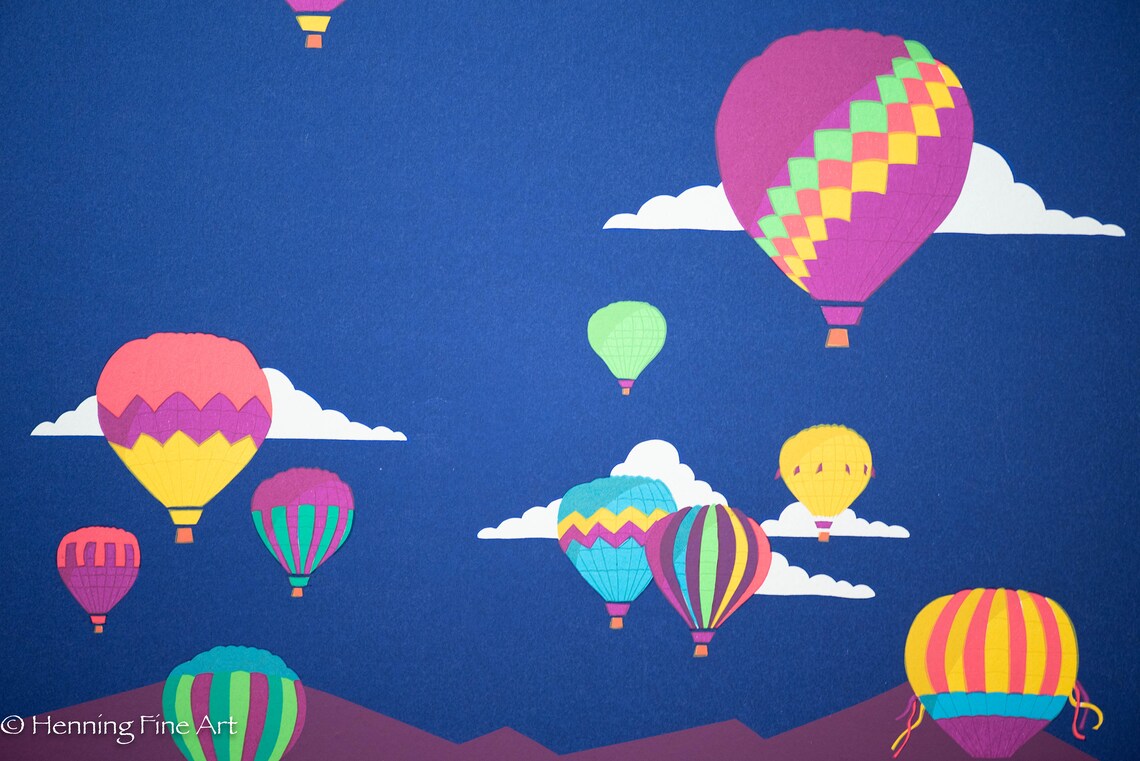 Beautiful Albuquerque Balloon Festival Screen Print 1989 Signed & Rare ...