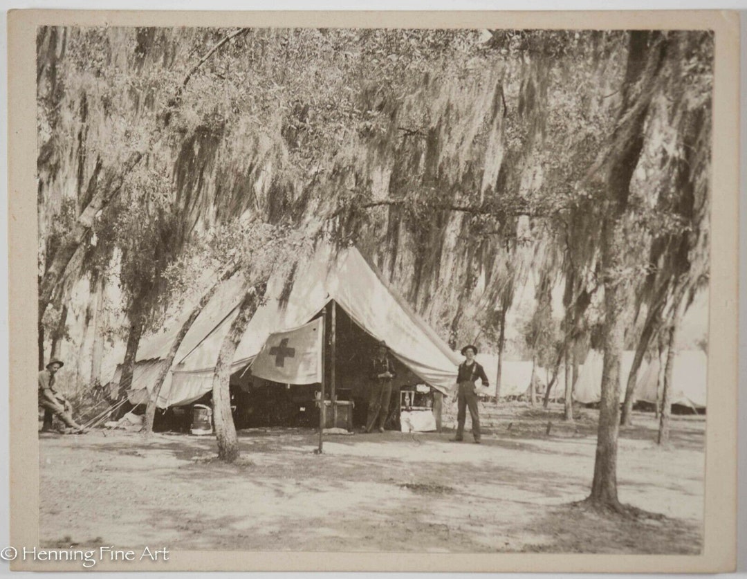 Historical Antique Military Candid Photograph C.1900 Tampa Lakeland ...