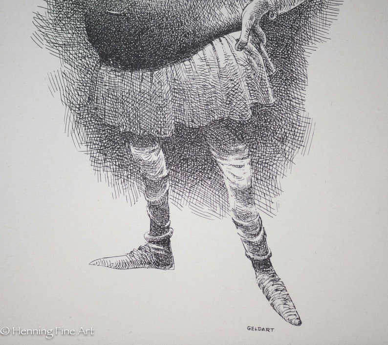 William Geldart Fine Vintage Print of William Shakespeare John | Etsy