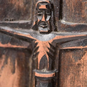 Rare Folk Art Christ Triptych Wood Carved Relief Sculpture - Etsy