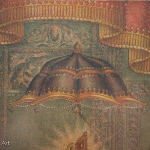 Rare Antique Hindu Lithograph Rai Rajah Calcutta Art Studio - Etsy