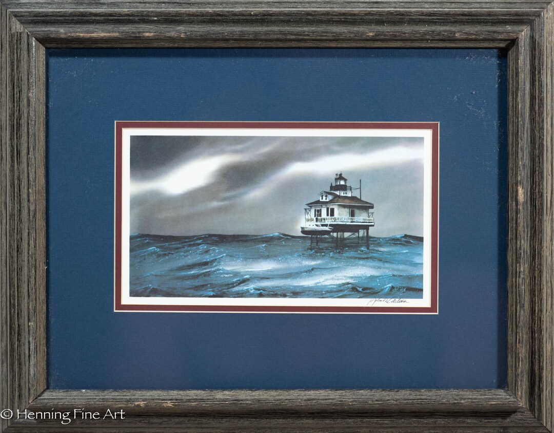Beautiful John Carlson Signed Lithograph of the Choptank River ...