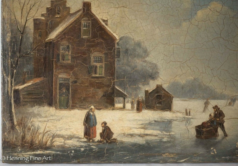 Original Leendert Springer Jr. Oil Painting on Board 1831-1894 Rare ...