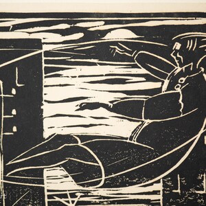 Beautiful Antique German Expressionist Woodcut From Franz Beck ...