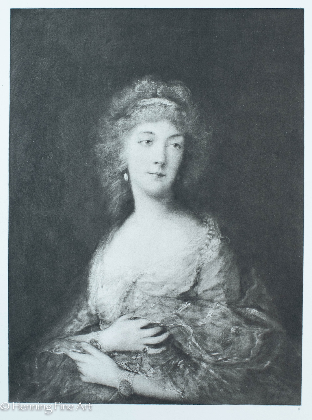 Antique Thomas Gainsborough Photogravure Engraving Portrait of Anne ...