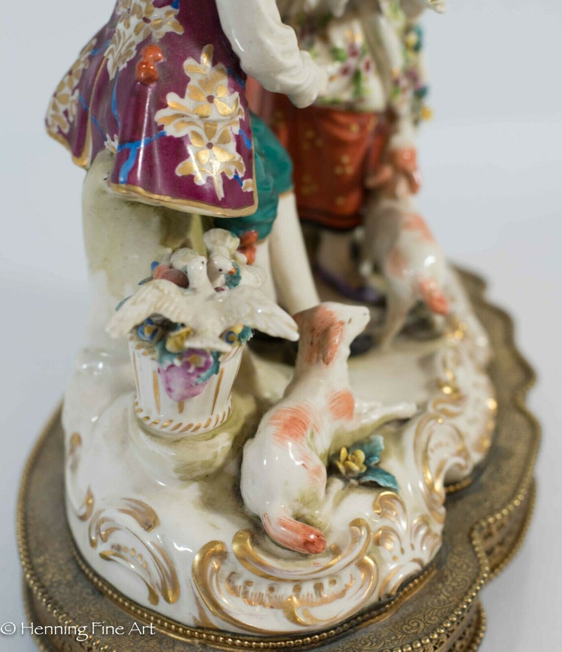 Antique Porcelain Victorian Figures Couple Music Box With - Etsy