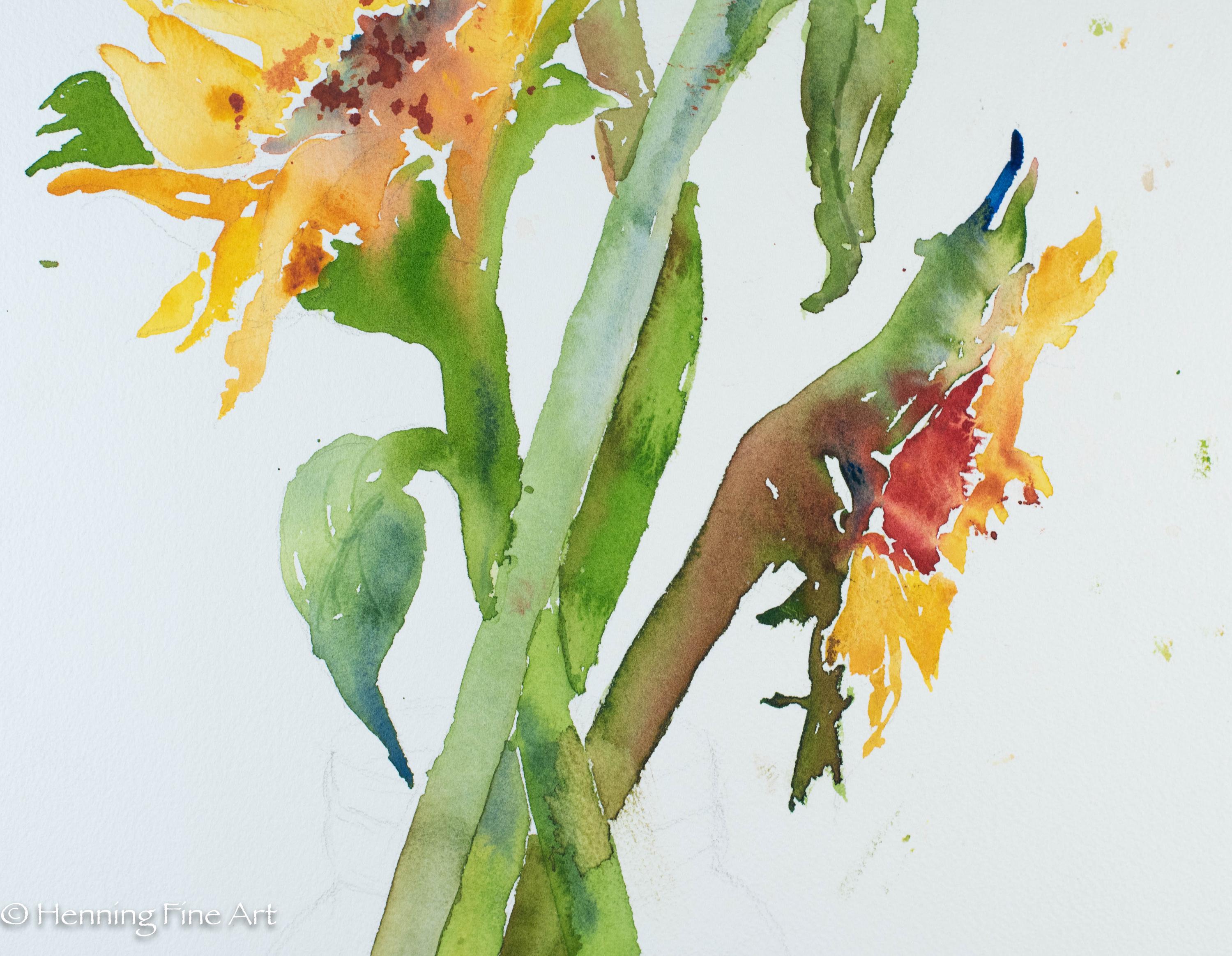 Beautiful Angela Cockman Abstract Watercolor Painting of Four ...