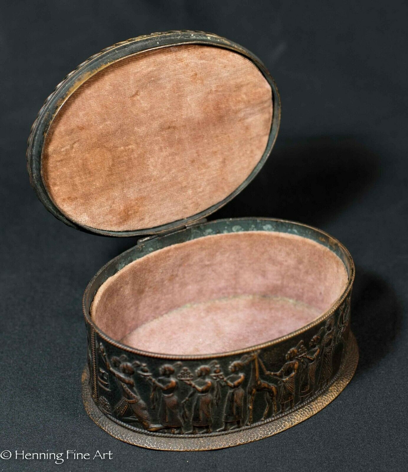 Stunning Antique Egyptian Revival Bronze Box With Phenomenal - Etsy.de