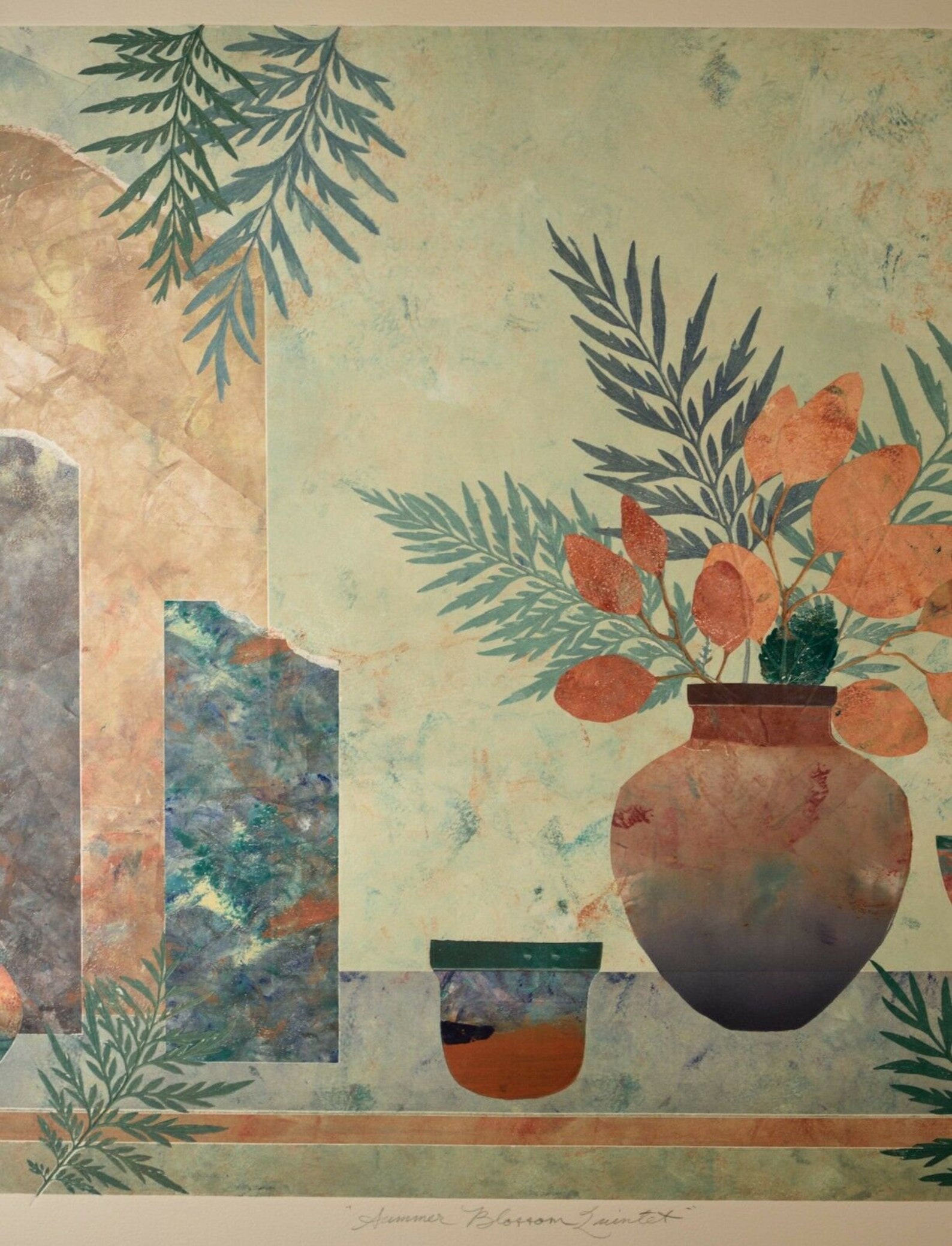 Michael John March Original Monoprint summer Blossom - Etsy