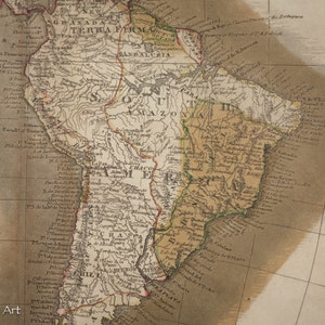 Rare 1815 Thomson Map of North and South America With Provenance ...