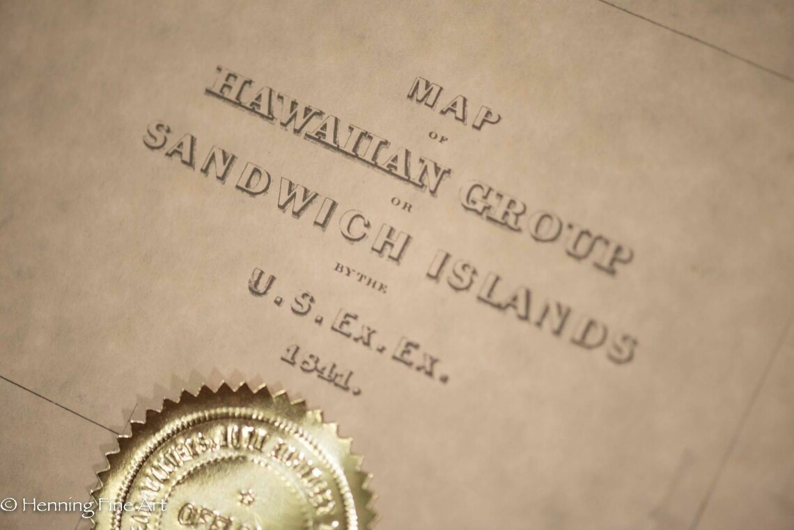 Hawaiian Island Hydrographic Map for Armed Forces 1983 29th - Etsy