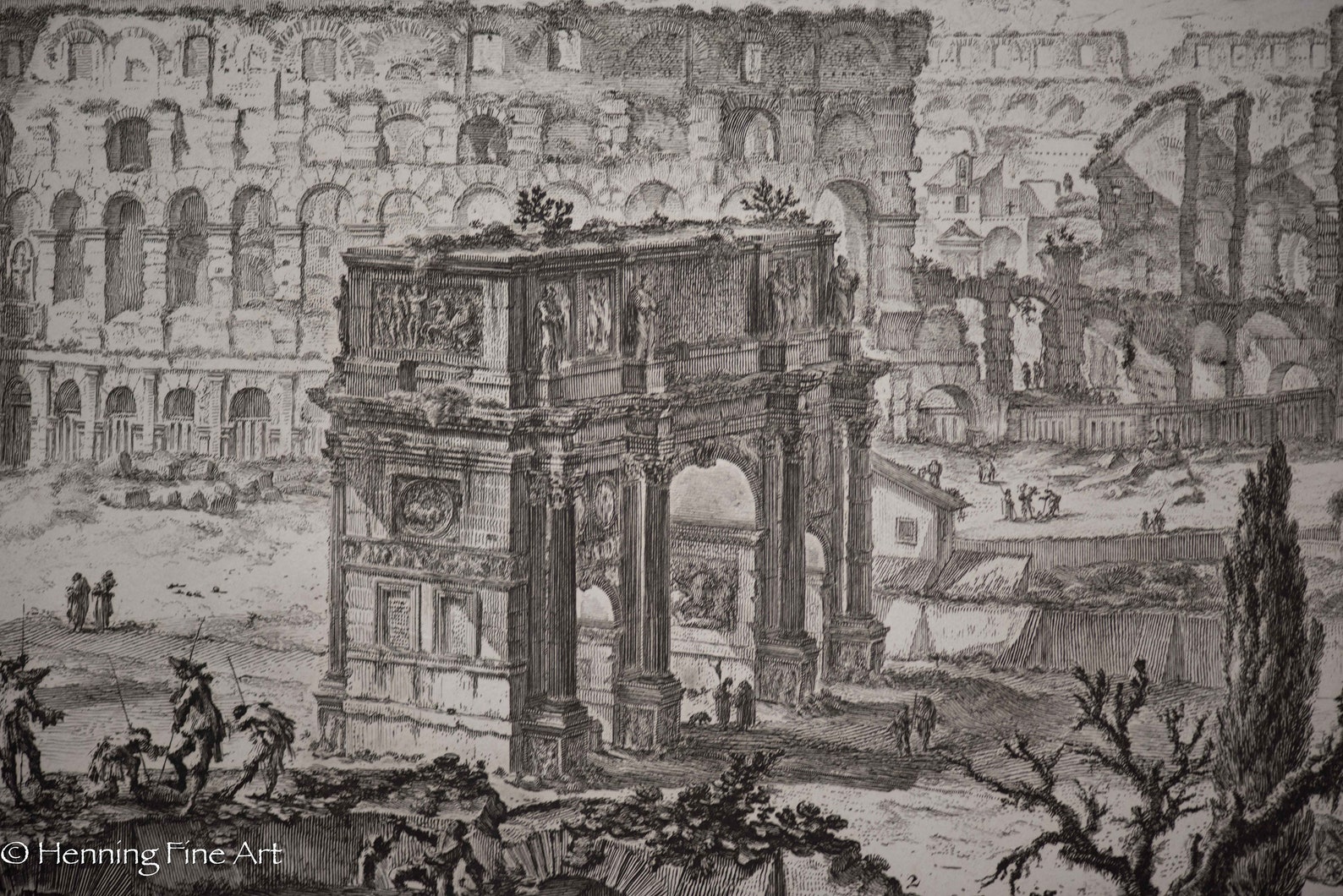 Giovanni Piranesi Rare Roman Etching Arch of Constantine and - Etsy