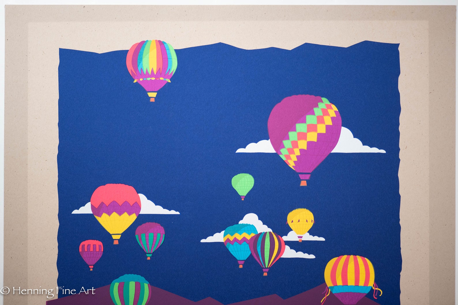 Beautiful Albuquerque Balloon Festival Screen Print 1989 Signed & Rare ...